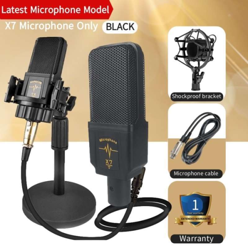 Promo Condenser Microphone X7 Microphone Kit With Shock Mount - X7mic ...