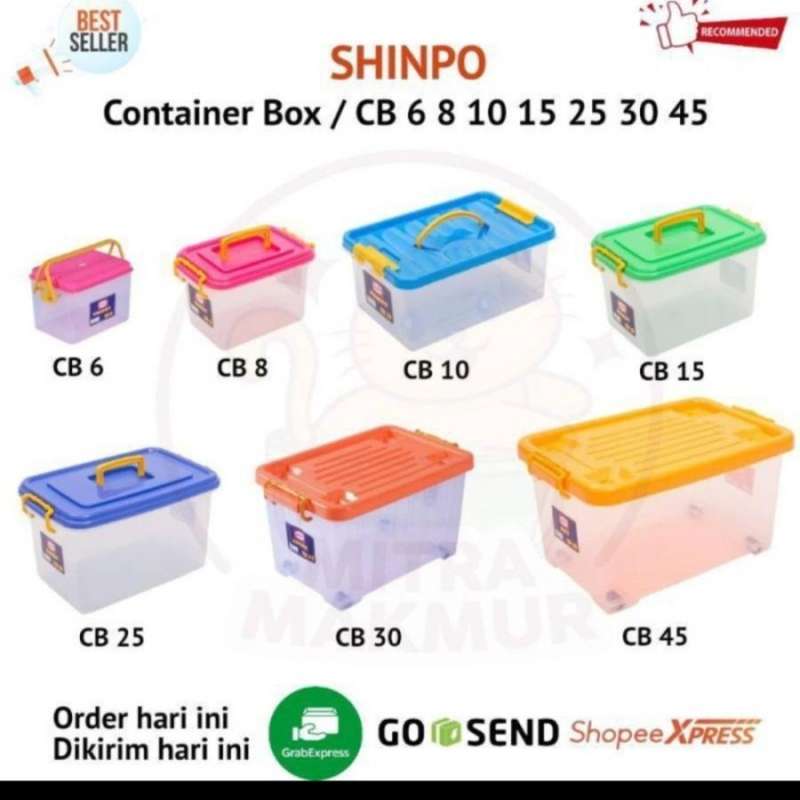 Jual Shinpo Container Box 25 Liter Sip 133-3 | Handy Box | Cb 25 ...