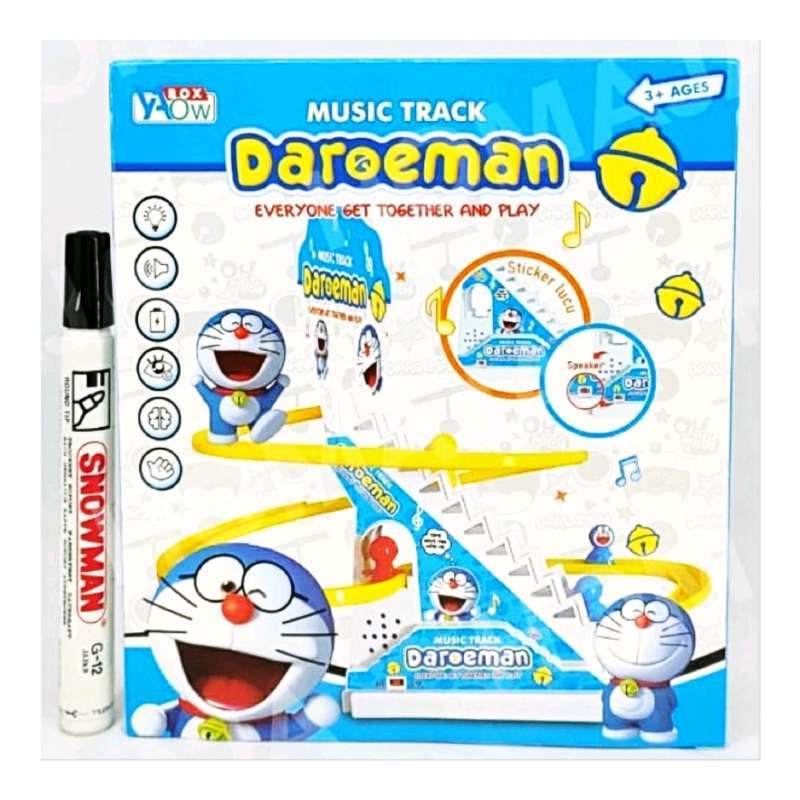 Promo Mainan anak bayi seluncuran track doraemon naik tangga ada musik small track Dora Diskon ...