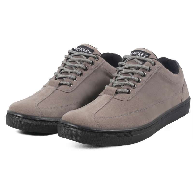 Promo Sepatu Sneakers Pria Casual Kets Kerja Kantor Kerja - Gavin 24 Warna Abu Bahan Suede - 43 ...