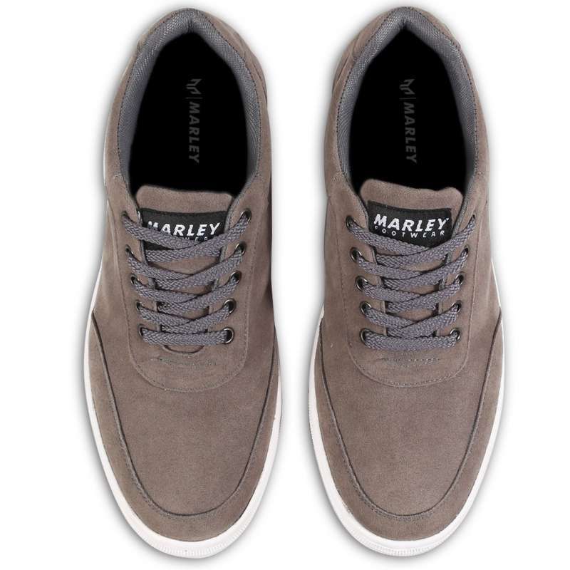 Promo Sepatu Sneakers Pria Casual Kets Kerja - Alva 10 Warna Abu Bahan Suede - 41 Diskon 27% Di ...