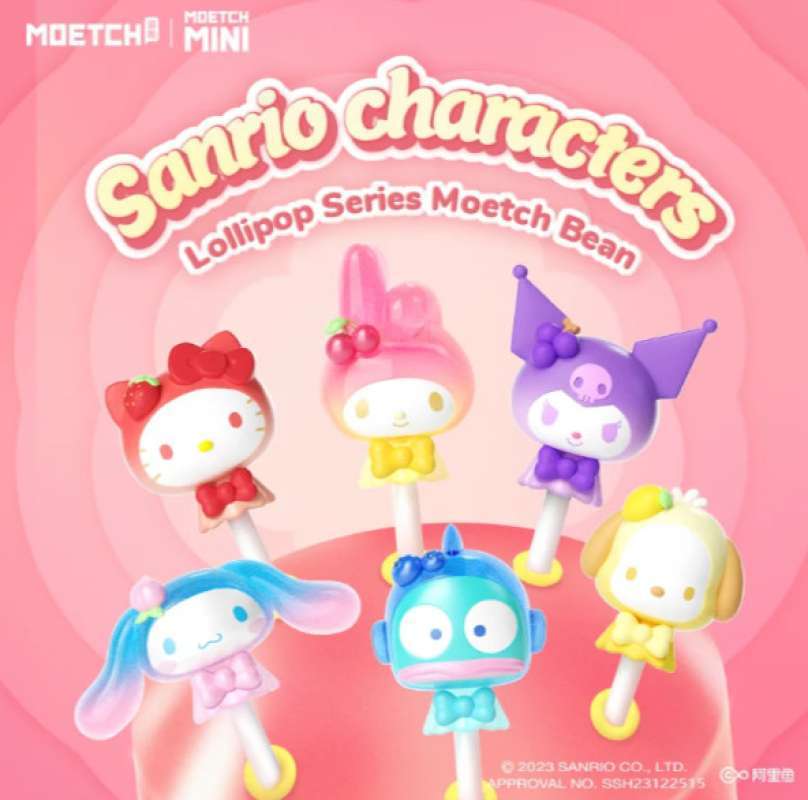 Jual Lollipop Sanrio Characters Moetch Bean - Detachable Base, Model ...