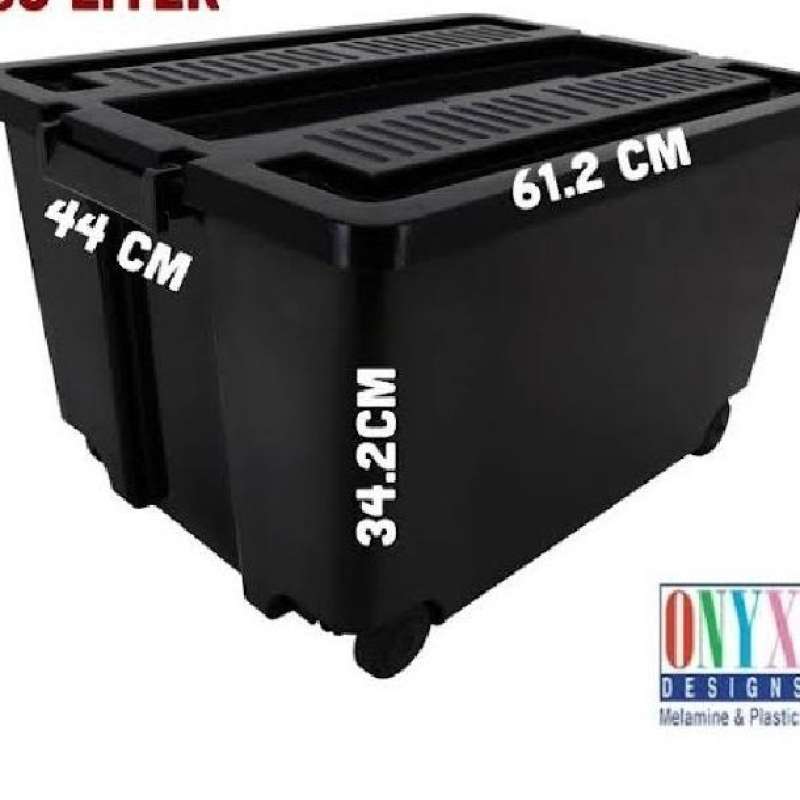 Jual Storage Container Box Hitam Kontainer Barang Perkakas Makanan ...