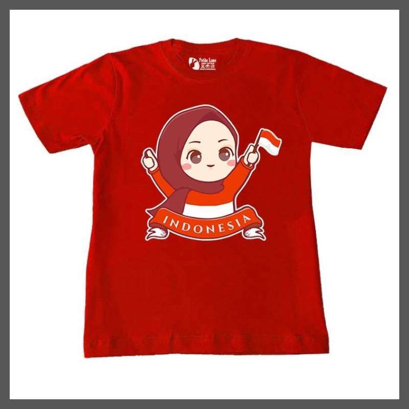 Jual [bisa Instant ] Atasan Anak Mdk07 Sablon Katun 17 Agustus Tk Sd ...