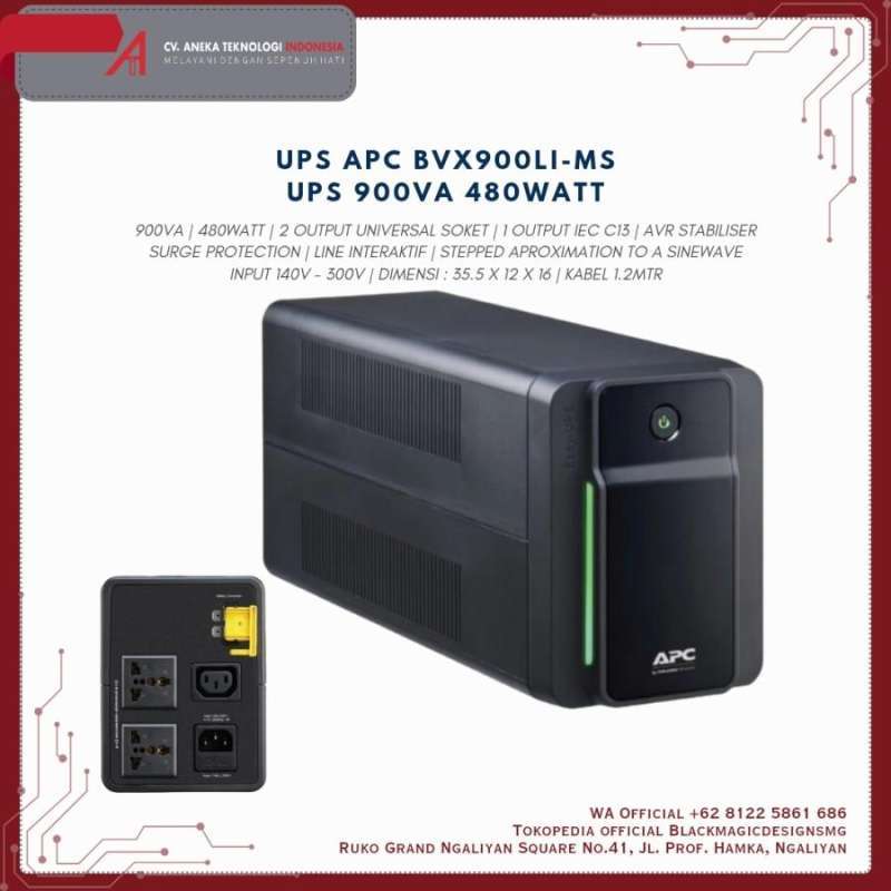 Daftar Harga Apc Bvx900 Li Ms 🔥 Original & Spesifikasi Lengkap Februari ...