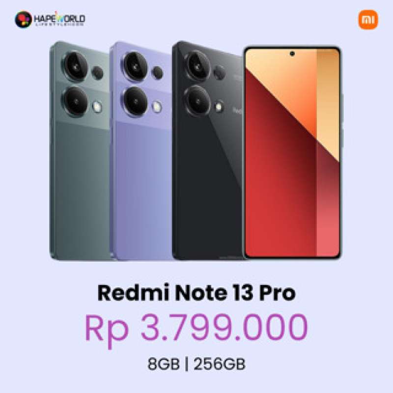 Jual Xiaomi Redmi Note 13 Pro 4g 8/256 - Garansi Resmi - Purple Di ...