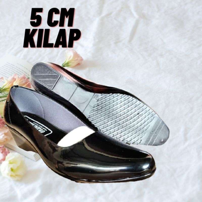 Promo Crewger Sepatu Wedges Persit Bhayangkari Pdh Polwan Kilap ...