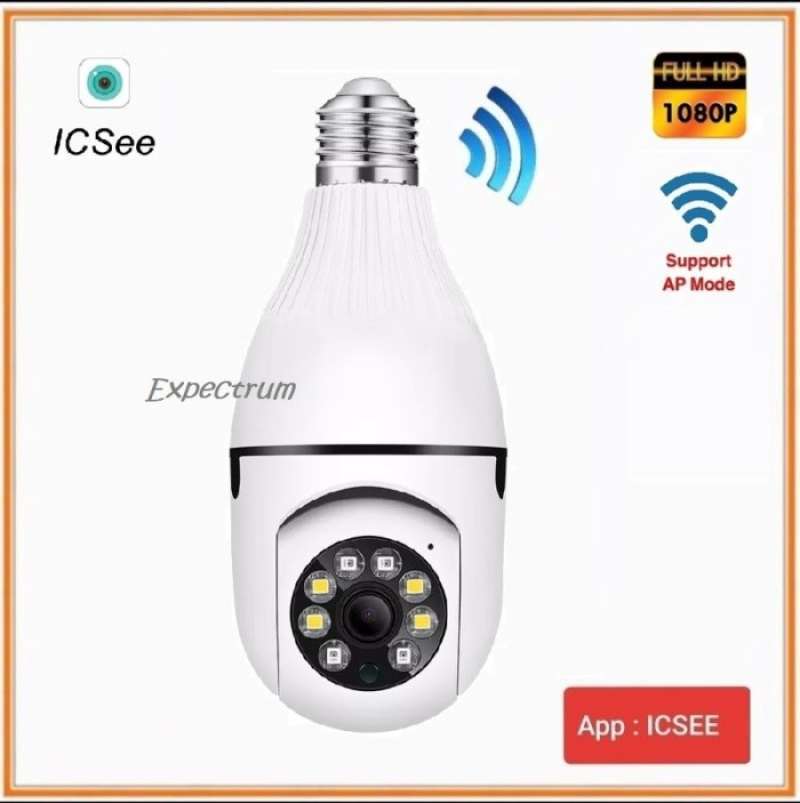 Promo Ipcam Bohlam 360 / Ip Camera 360 Bohlam Icsee 2mp Ptz, 4 Ir & 4 ...