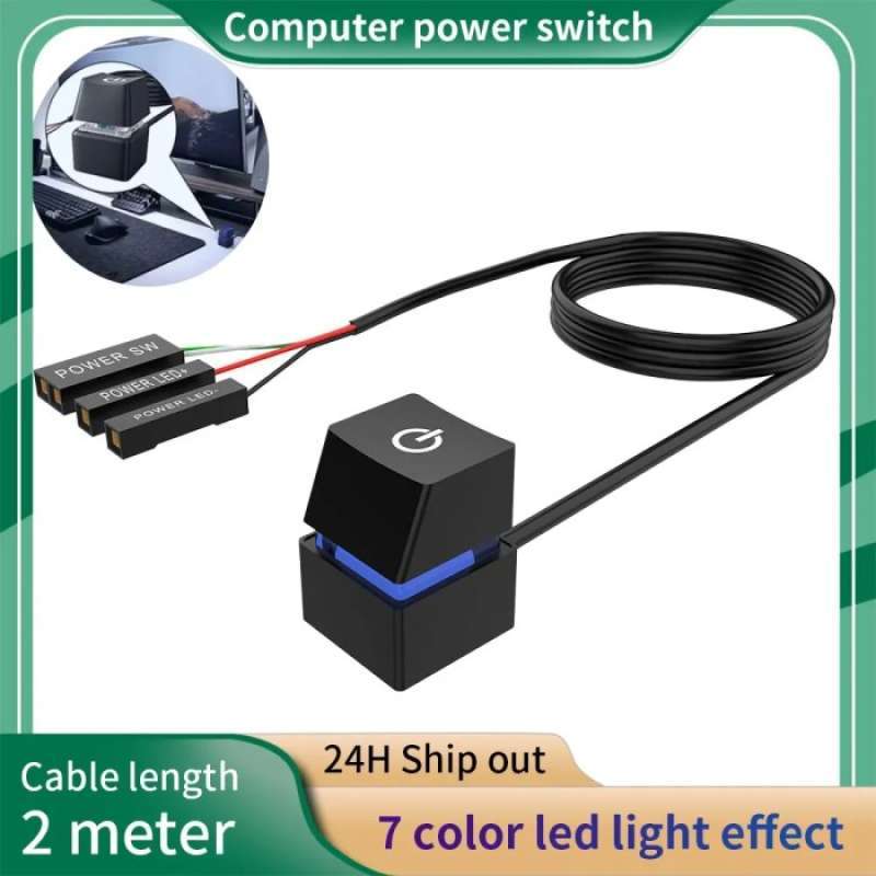 Promo External Power Reset Switch On Off Button Mechanical Key Led For ...