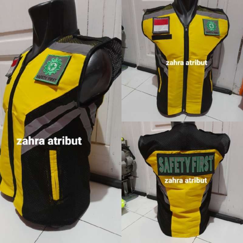 Promo Rompi Safety Vest Kerja Lapangan - Kuning, S Diskon 23% Di Seller ...
