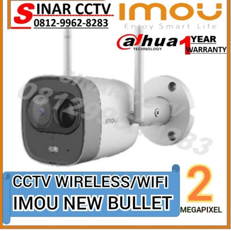 Promo Ip Camera Imou New Bullet Camera Cctv Wifi Outdoor Full Hd 2mp H ...