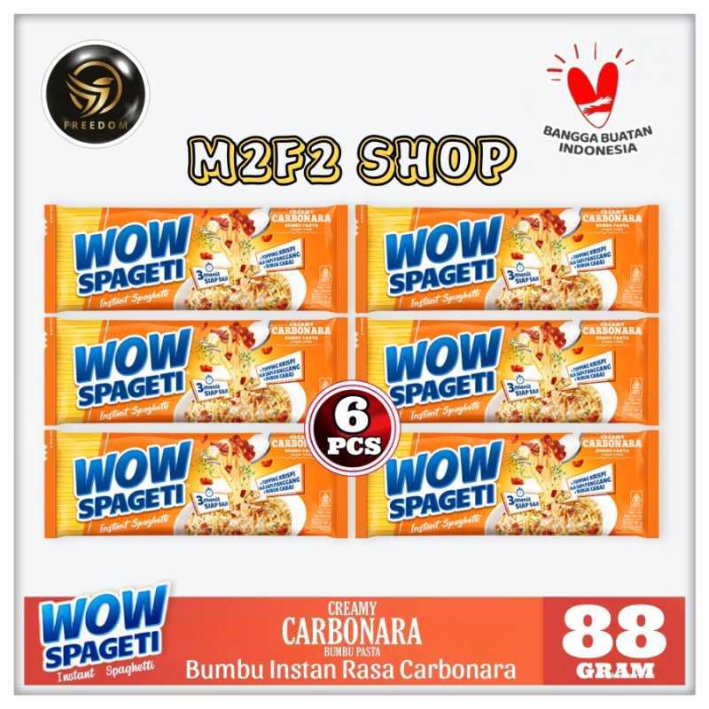 Promo Wow Spageti Instant Pasta Spaghetti Creamy Carbonara - 88 Gr ...