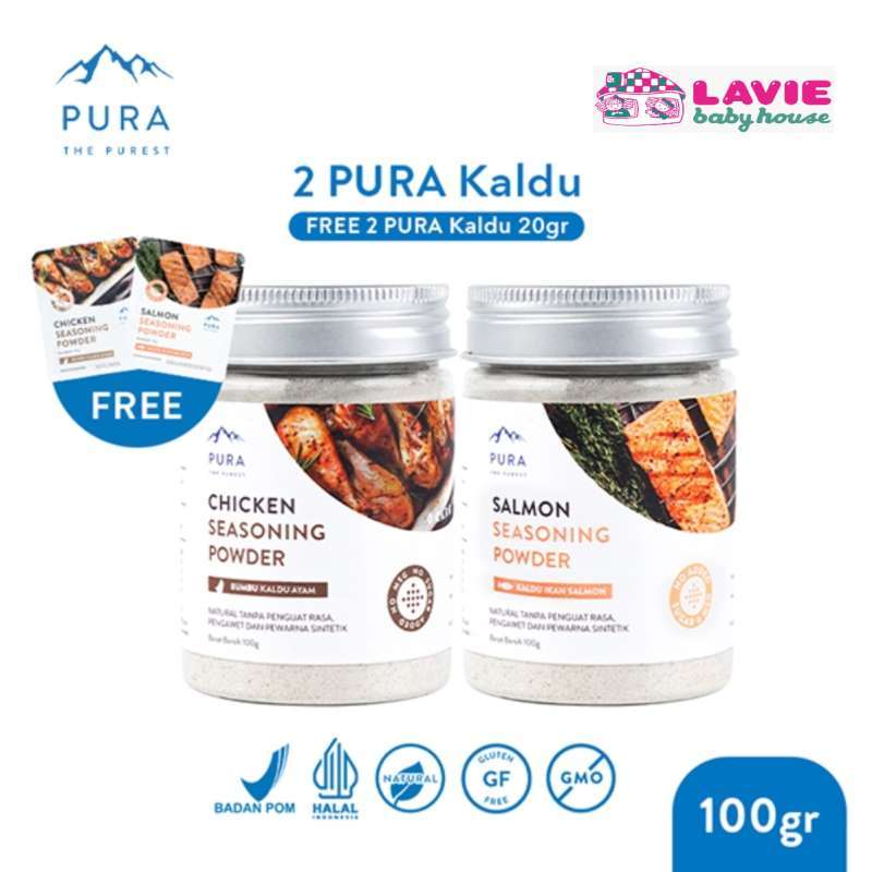 Jual Pura Kaldu Asli | 2 Bumbu Kaldu Ayam Kampung,sapi & Salmon (100gr ...