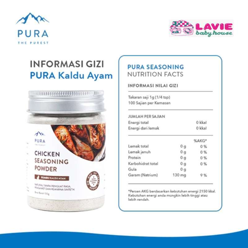 Jual Pura Kaldu Asli | 2 Bumbu Kaldu Ayam Kampung,sapi & Salmon (100gr ...