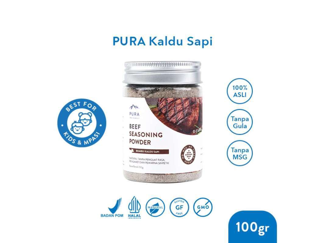 Jual Pura Kaldu Asli | 2 Bumbu Kaldu Ayam Kampung,sapi & Salmon (100gr ...