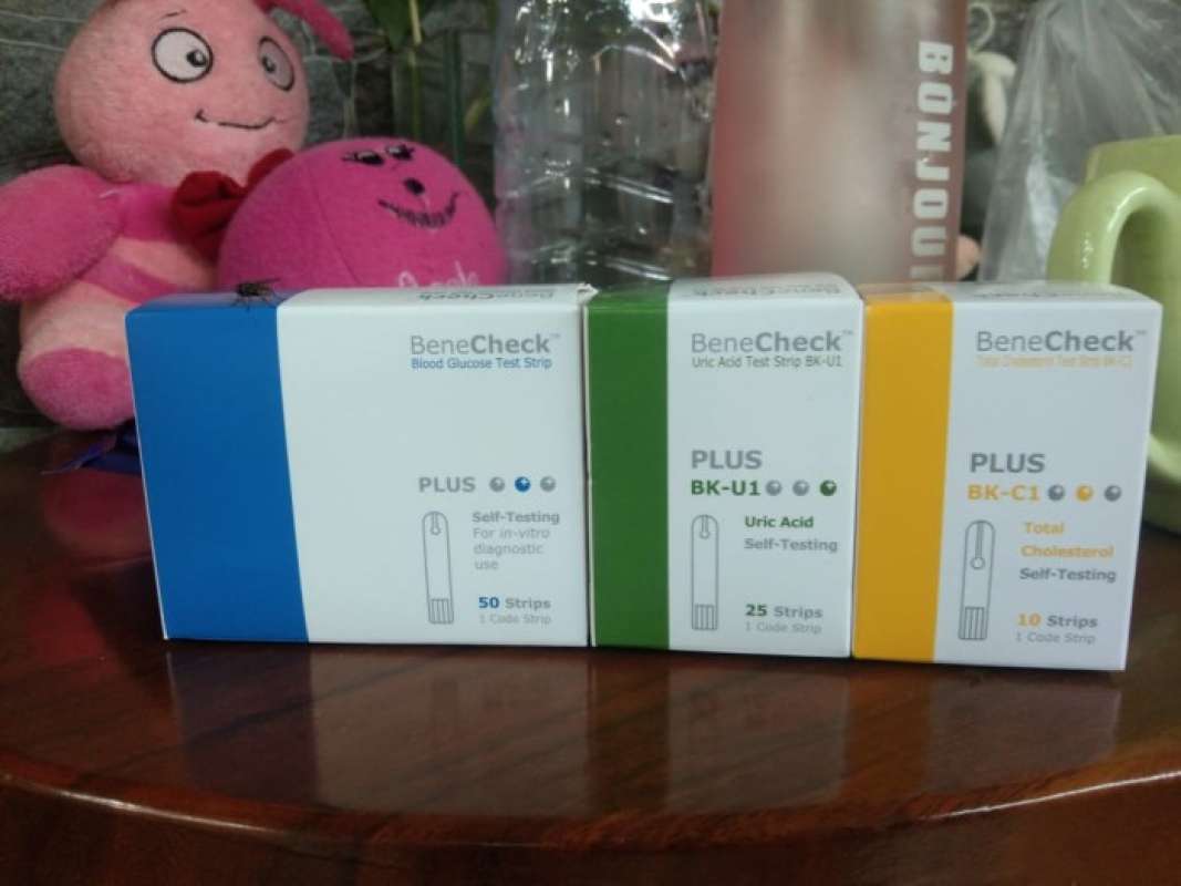 Promo Paket Strip Benecheck Kolesterol Asam Urat Gula Darah Diskon 33% ...