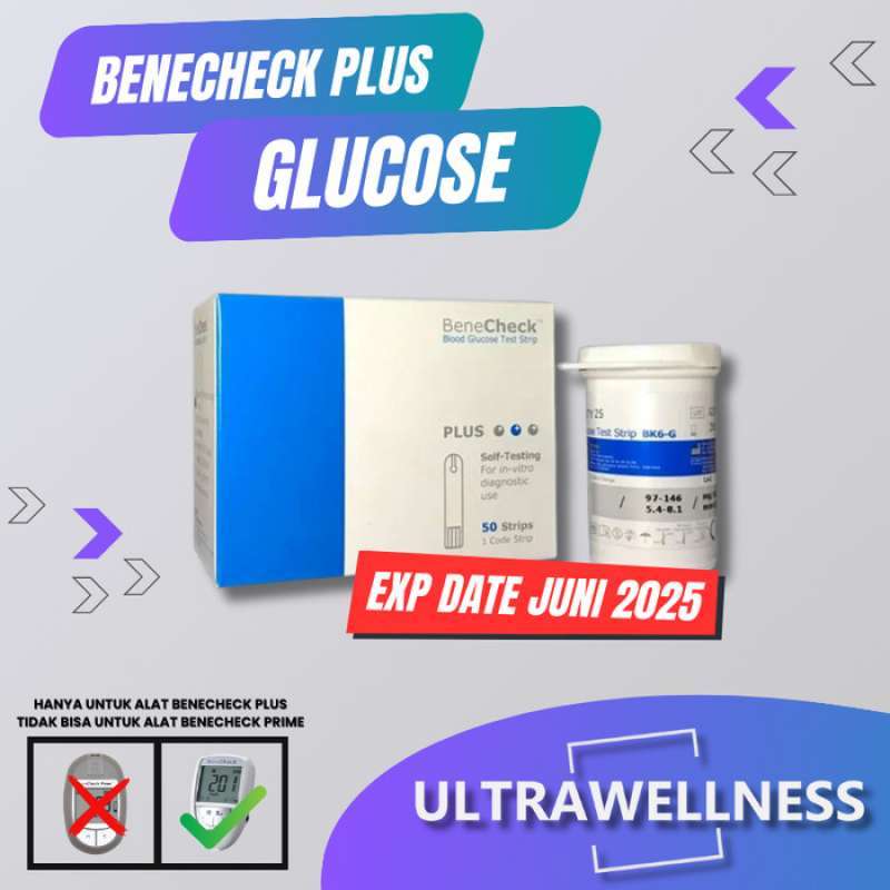 Promo Benecheck Plus Test Strip Glucose Diskon 33% Di Seller Aninda ...