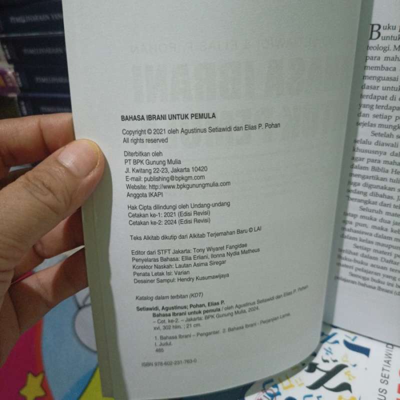 Promo Ori Buku Kristen Bahasa Ibrani Untuk Pemula By Agustinus ...
