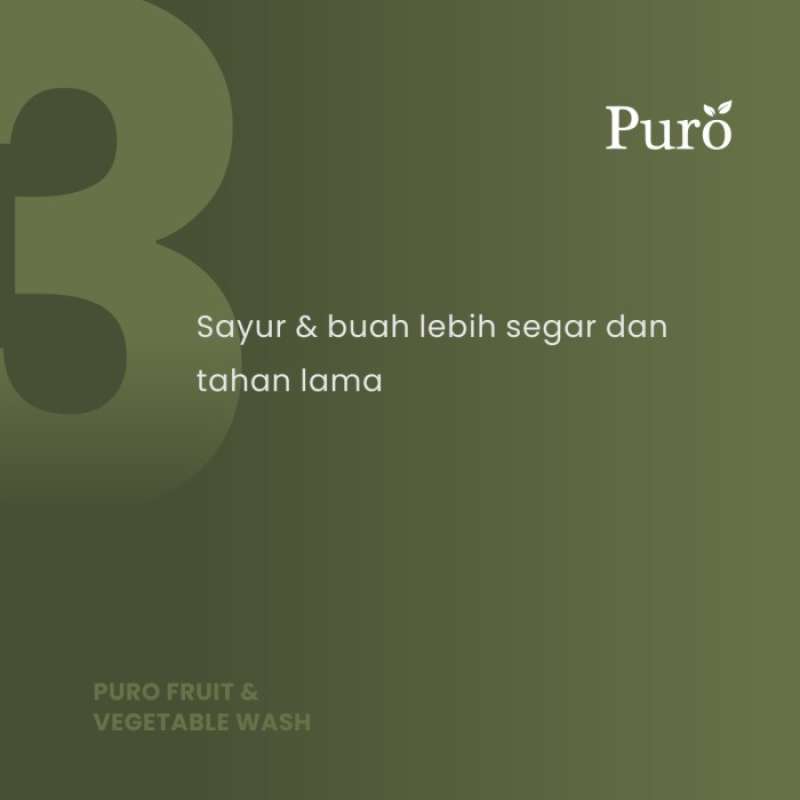 Jual Puro Vegetable And Fruit Wash 1 Liter - Obat Pencuci Sayur Dan ...