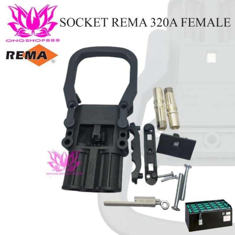 Promo Socket Battery Rema 320a For Forklift Female Diskon 23% Di Seller ...