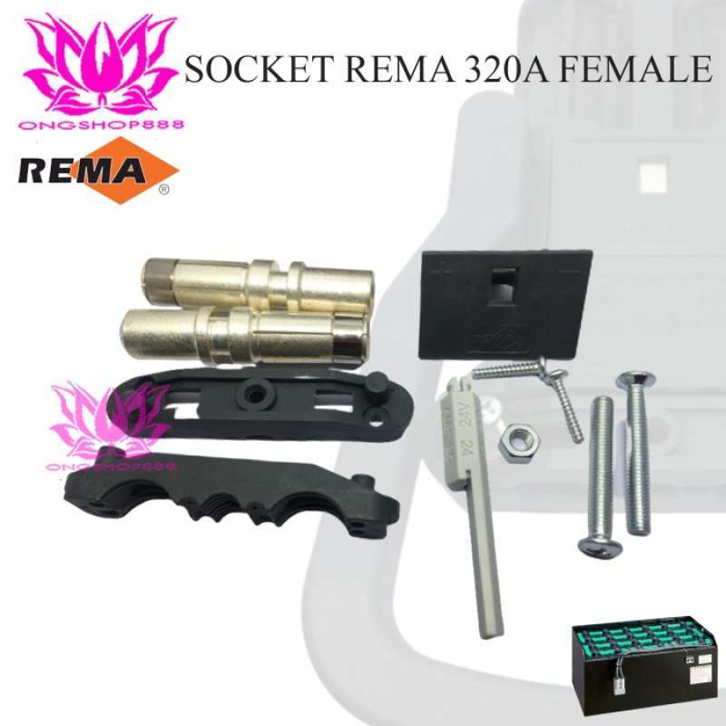 Promo Socket Battery Rema 320a For Forklift Female Diskon 23% Di Seller ...
