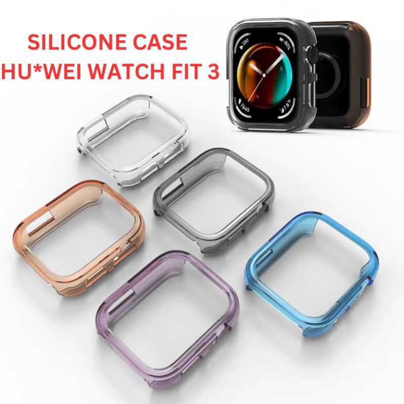 Jual Silicone Case Bumper Huawei Watch Fit 3 Fit3 Protection Cover ...
