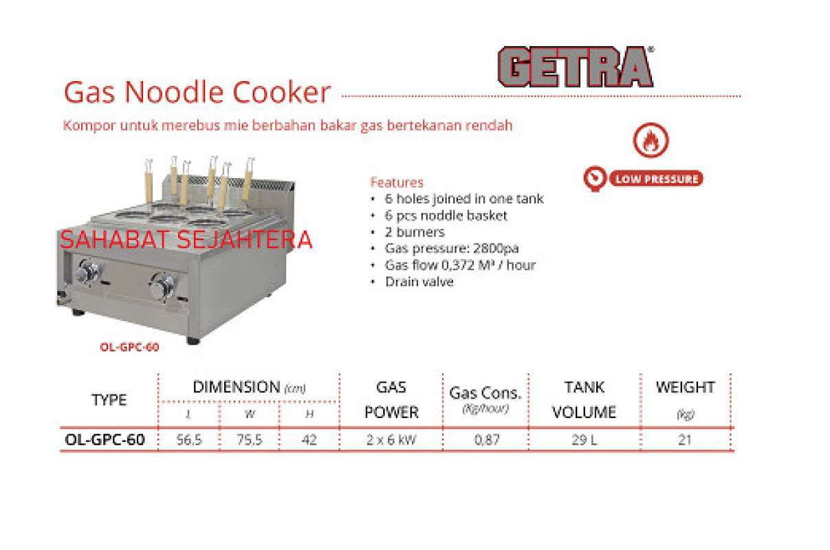 Promo Gas Noodle Cooker Portable Ol-gpc-60 Kompor Untuk Merebus Mie ...