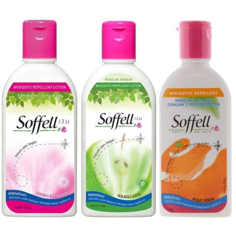 Promo Soffell Lotion Anti Nyamuk Apel / Geranium / Kulit Jeruk 60 Gram ...