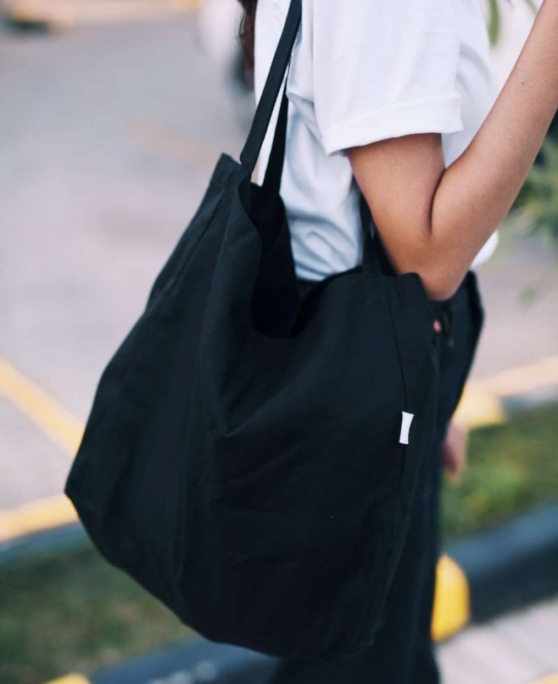 Jual Cabiciks - Baggy Tote Bag Polos Kanvas / Tas Totebag Polos Canvas ...