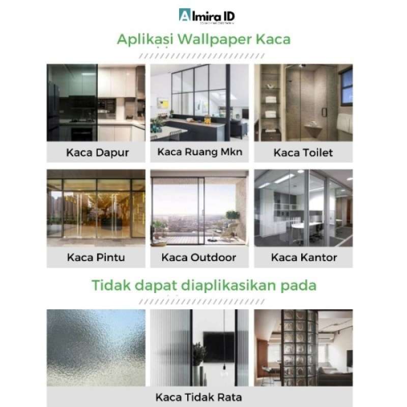 Jual Wallpaper Sticker Kaca 90cm X 3m Jendela Almira Id (bkn Oneway ...