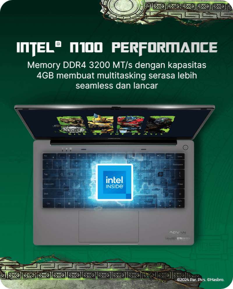 Jual Advan T-book Transformer L24b-nsns1 Intel N100/4gb Ddr4/128gb Emmc ...