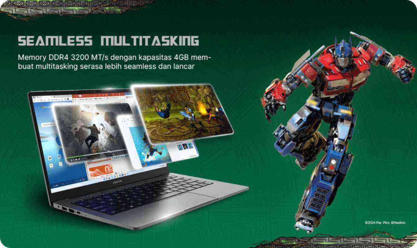 Jual Advan T-book Transformer L24b-nsns1 Intel N100/4gb Ddr4/128gb Emmc ...