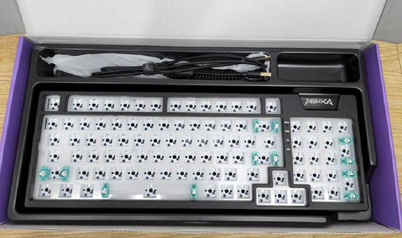 Jual Monka Ae98 Gasket Mechanical Keyboard ( Barebone Kit ) Rgb ...