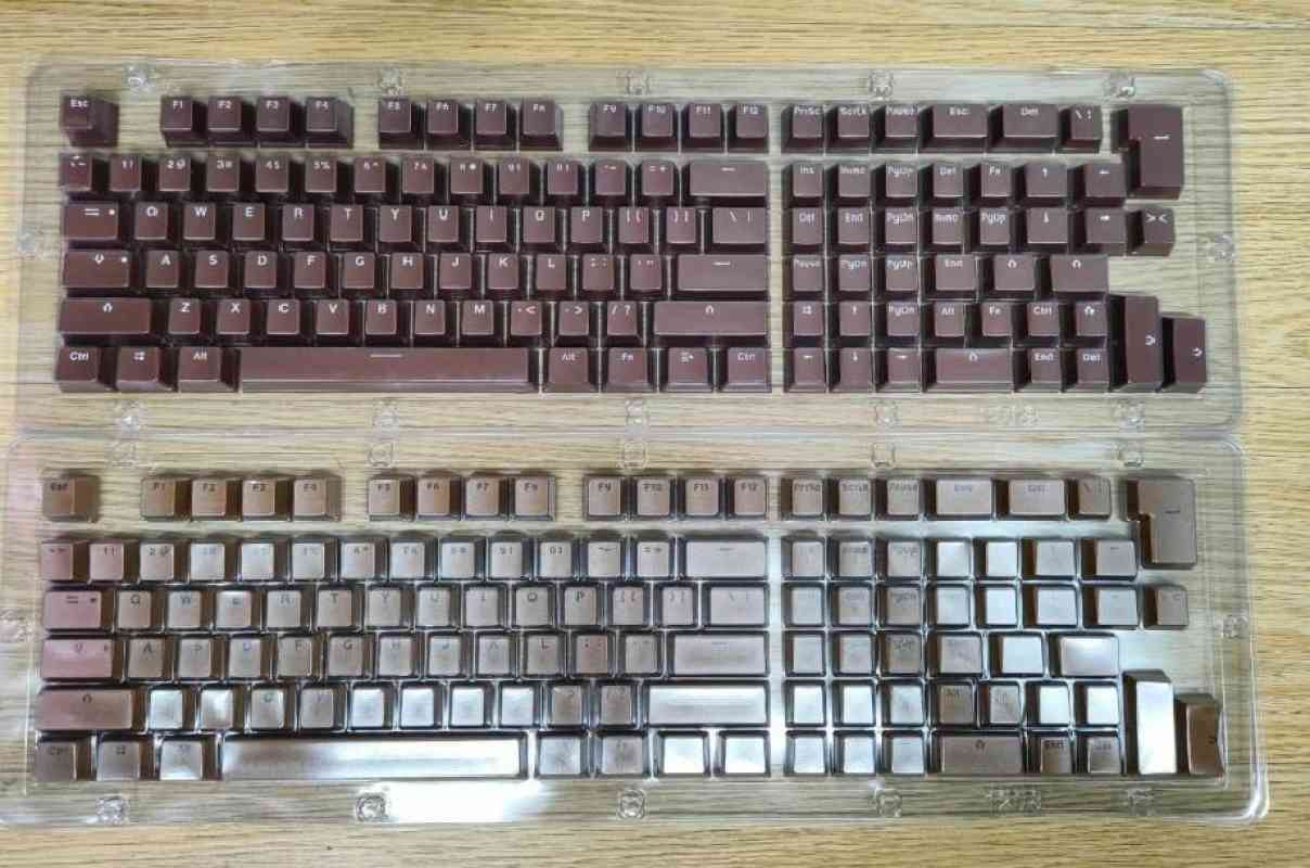 Jual Keycaps Brown Single Color Abs Double Shot Oem Profile - Brown Di ...
