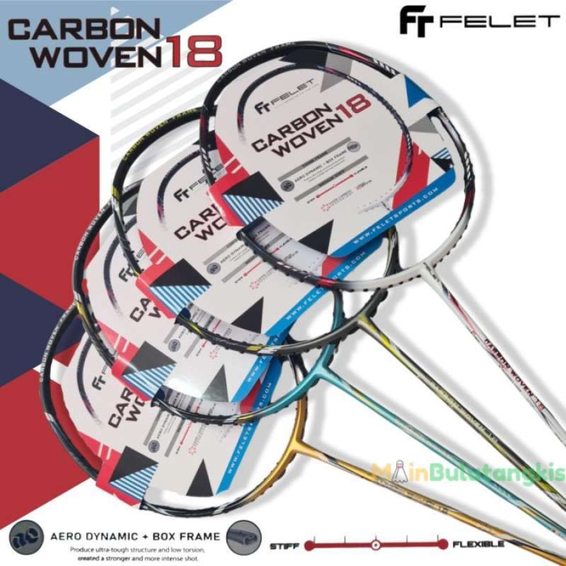 Promo Raket Badminton Felet Carbon Woven 18 Original Diskon 33% Di ...