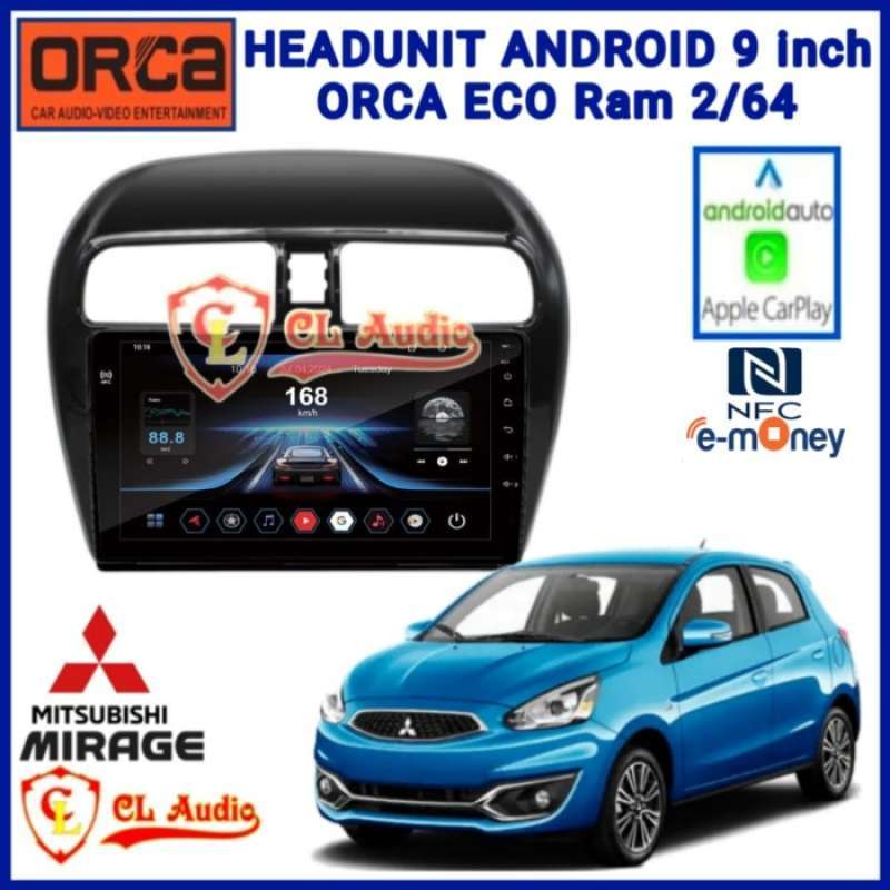 Promo Head Unit Android Orca Eco 9 Inch Oem Mirage Soket Pnp Diskon 23% ...