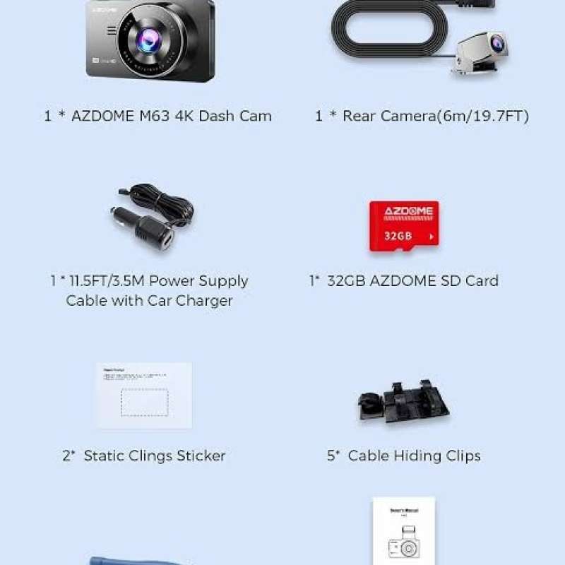 Promo Azdome M63 4k Wifi Gps Dashcam Car Dvr Camera Kamera Mobil Diskon ...