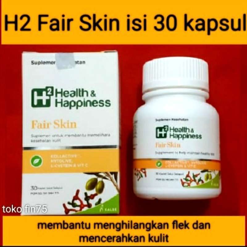 Jual H2 Fair Skin - Suplemen Kesehatan Kulit Flek, Noda Hitam.isi 30 ...