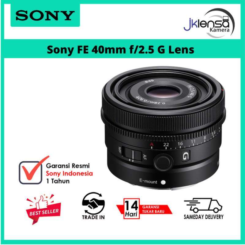 Promo Sony Lens Fe 40mm Fe 40 Mm F 2.5 G Black Garansi Resmi Sony ...