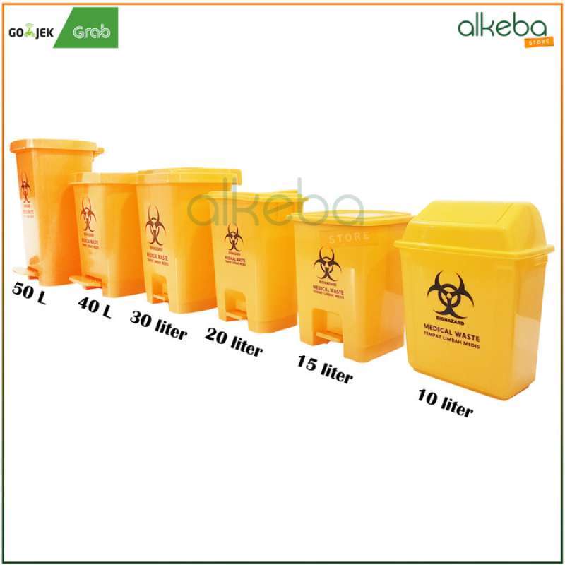Promo Tempat Sampah Limbah Medis / Biohazard Medical Waste 30 Liter ...