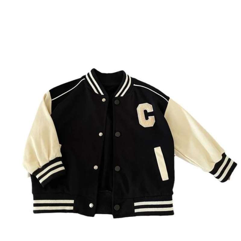 Jual Jaket Varsity Baseball Model Kancing Jaket Anak Cewek Cowok ...