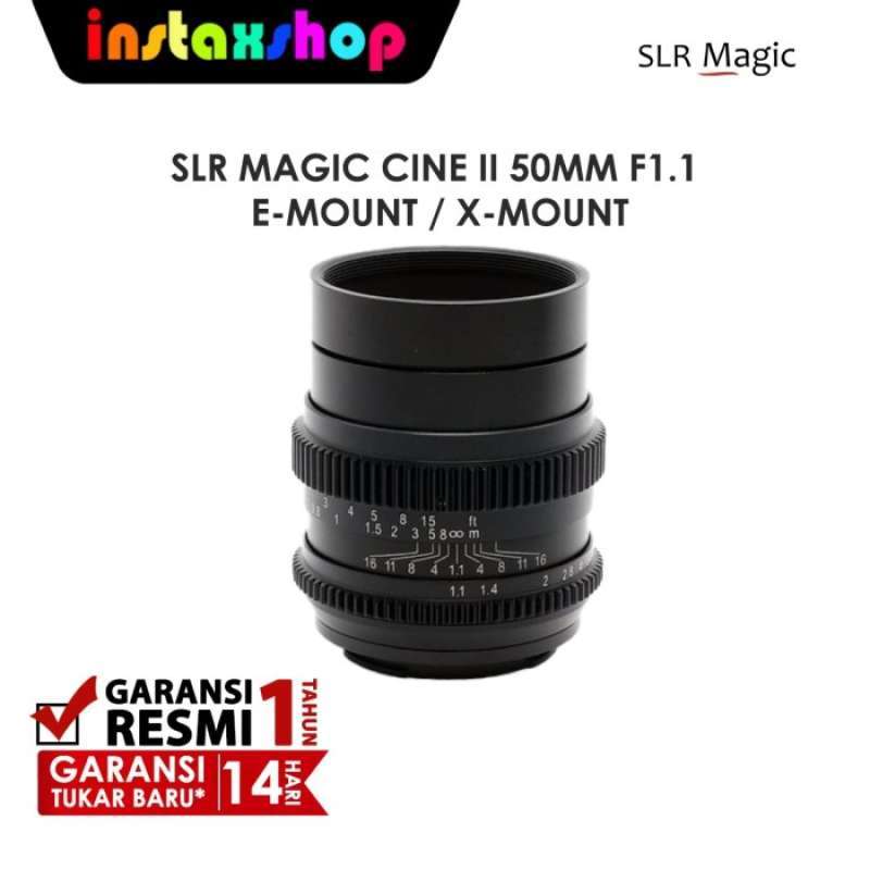 Promo Slr Magic Cine Ii 50mm F/1.1 Lens For Sony E-mount & Fuji X-mount ...