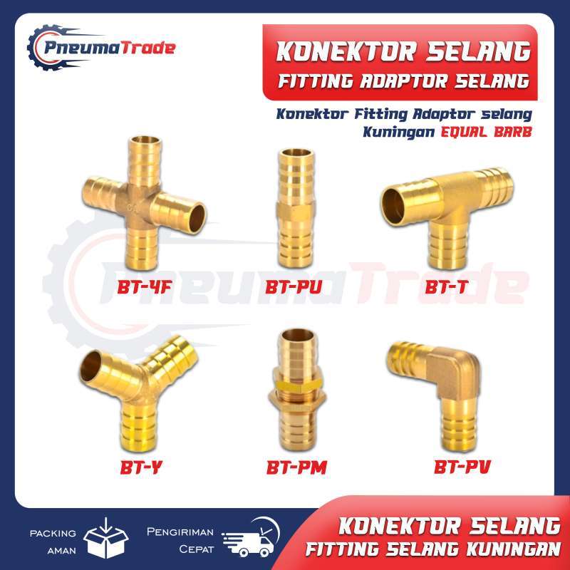 Promo Nepel Sambungan Selang Kuningan Konektor Adaptor Selang Pipa Hose ...