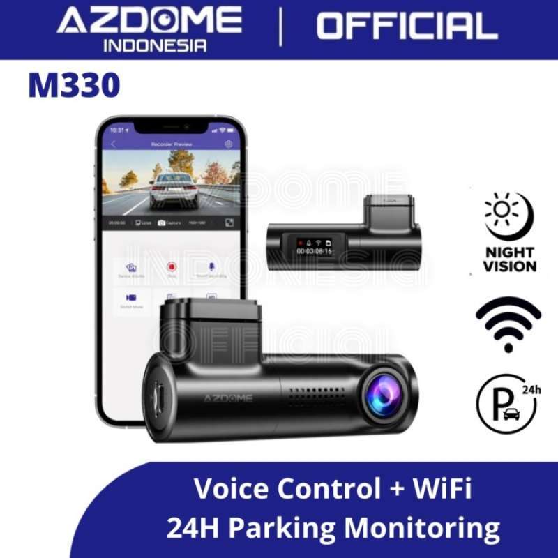 Promo Promo- Azdome M330 Wifi Supercapacitor Dashcam Car Camera - Tanpa Memory M330 + 24h Diskon ...