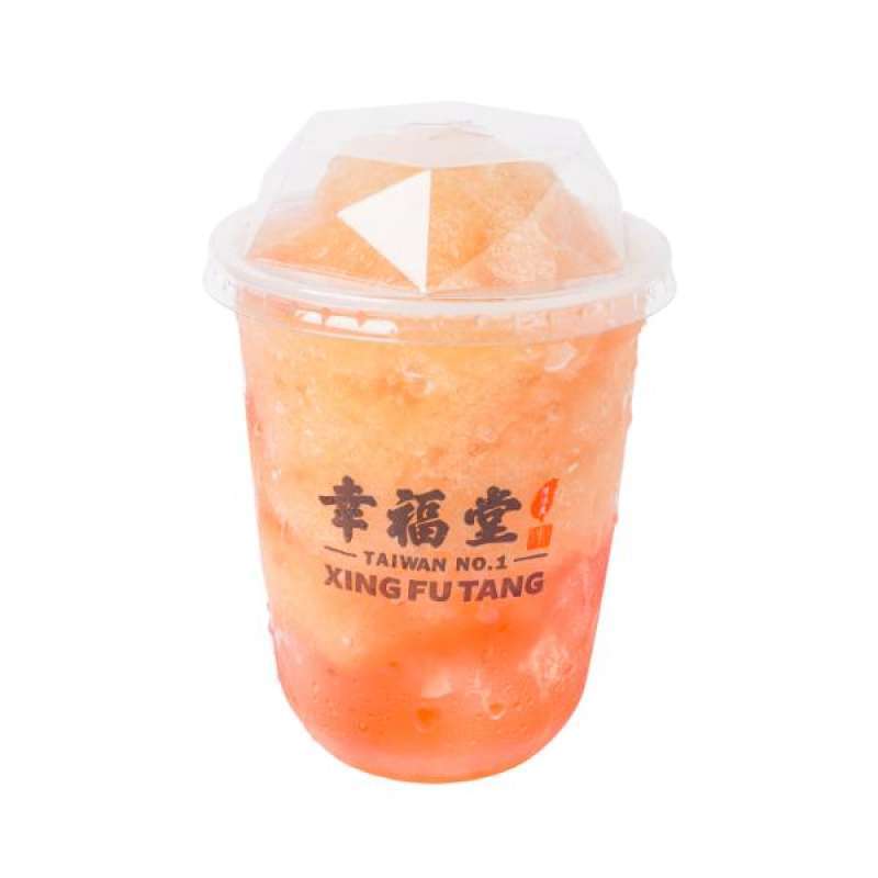 Jual Peach Slushies With Mango Strawberry Tea - Extra Rabbit Pannacotta ...