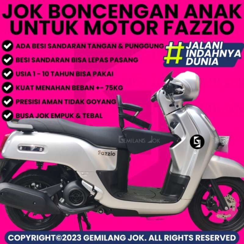 Promo Gemilang Jok Boncengan Anak Untuk Motor Fazzio Diskon 23% Di ...
