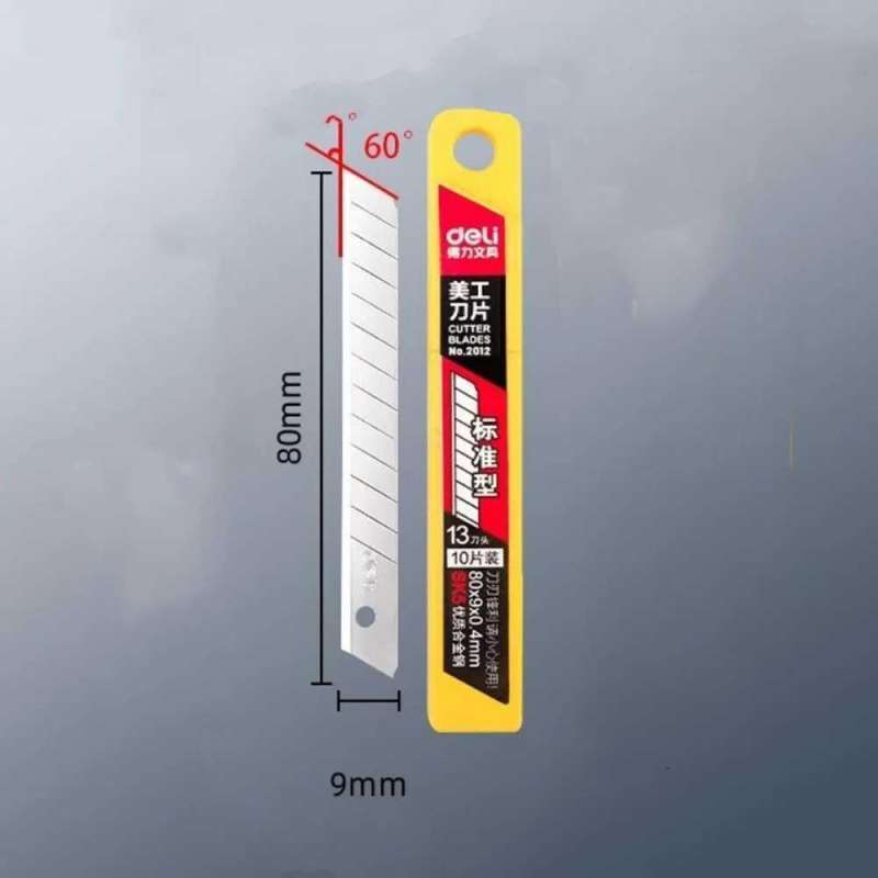 Jual Mata Pisau Cutter Knife Blade Alloy Steel Sk5 9mm 10 Pcs 2012 ...