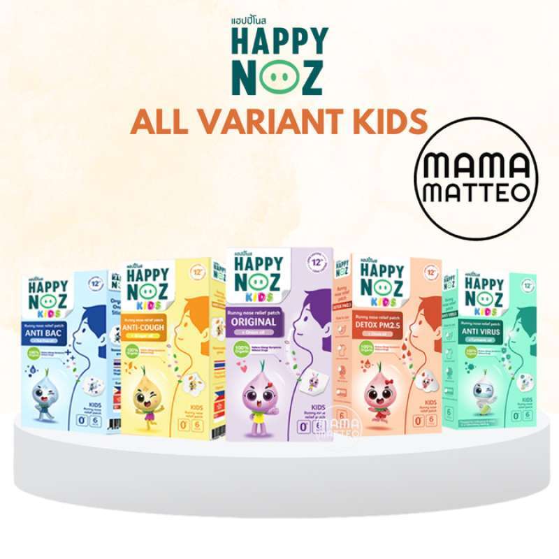 Jual Happy Noz All Varian / Sticker Bawang / Original Anti Cough Virus ...