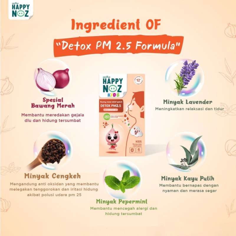 Jual Happy Noz All Varian / Sticker Bawang / Original Anti Cough Virus ...