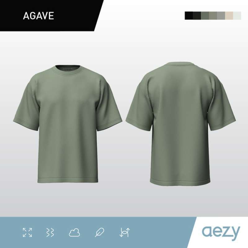Jual No Void Minds Aezy Tpf Oversized Core Xt-shirt | Agave - Xl ...